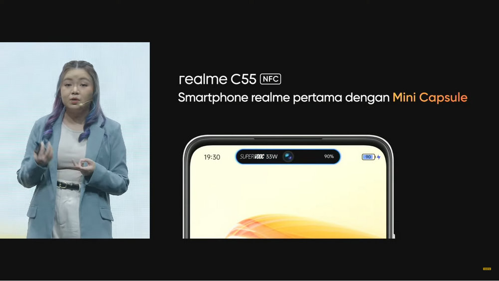 Realme C55 NFC, HP Android Pertama dengan "Poni Dinamis" Ala iPhone 14 Pro